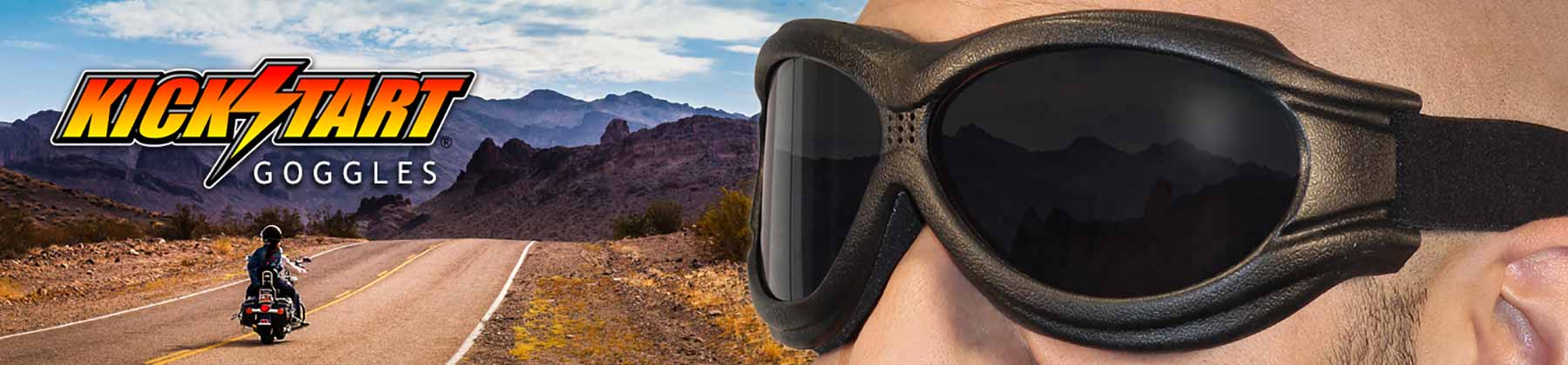 Kickstart Motorcycle Goggles
